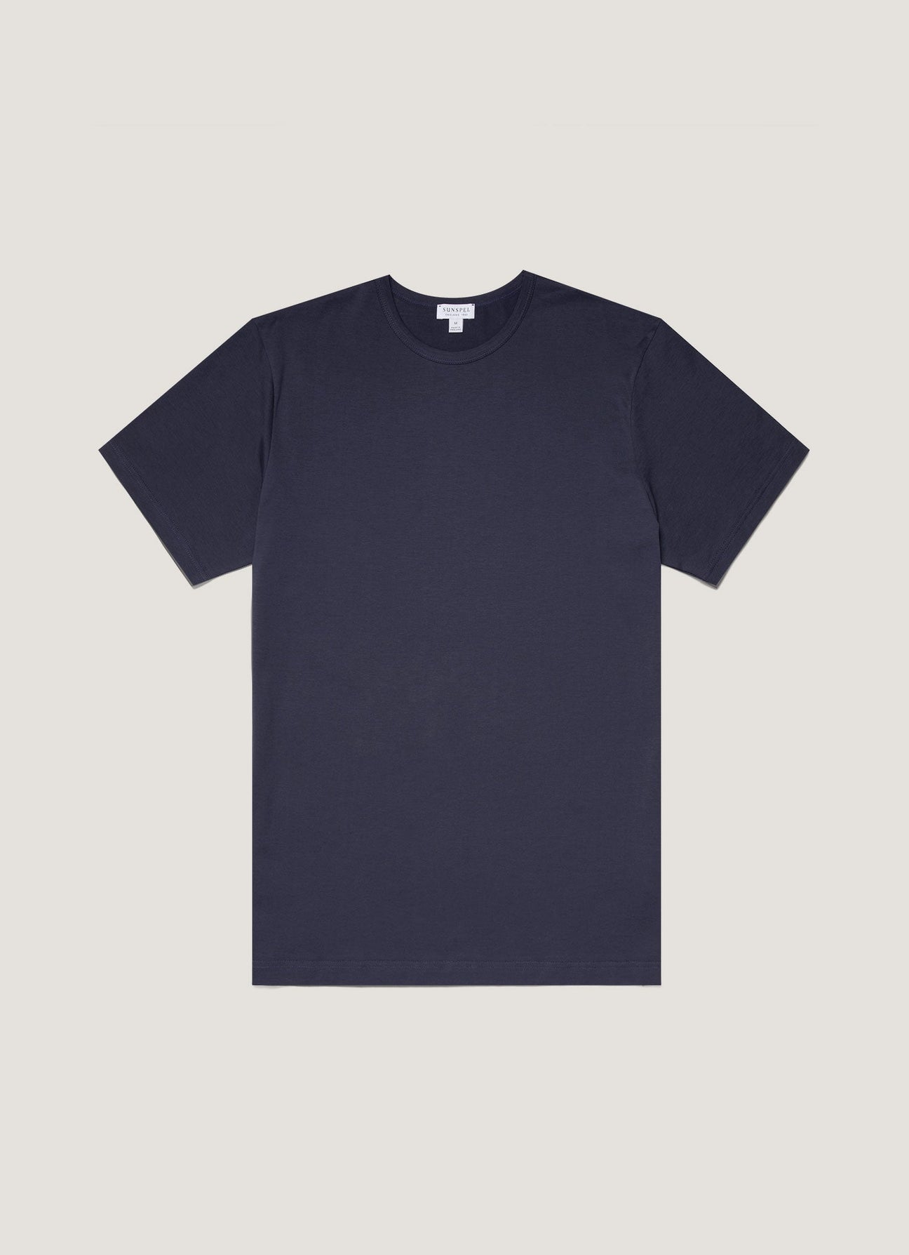 Men's Classic T-shirt in Navy | Sunspel